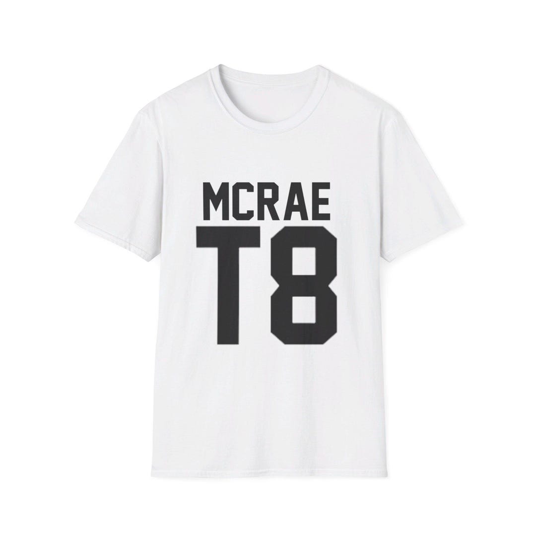 Mcrae T8, Tate Mcrae Inspired Jersey T-shirt Unisex - Etsy