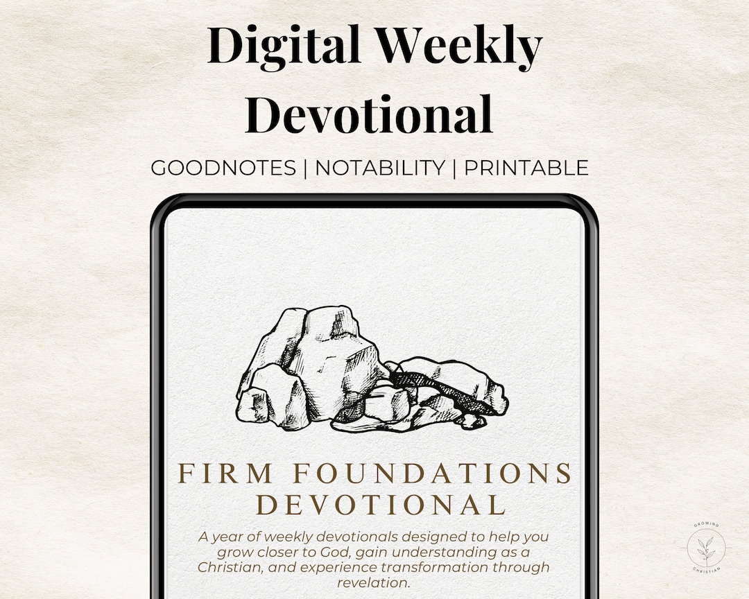 2024 Digital Weekly Devotional for Goodnotes | Firm Foundations ...