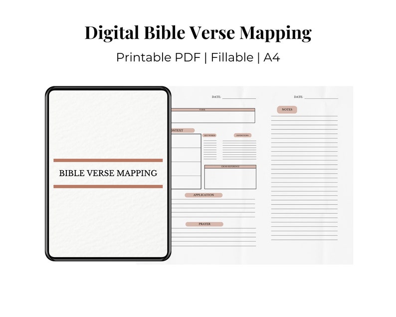 Bible Verse Mapping Bible Study Notes Printable Bible Study - Etsy