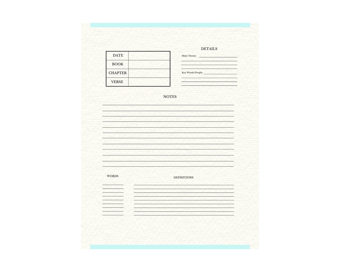 Bible Study Worksheet, Bible Study Guide, Bible Reading (blue ...