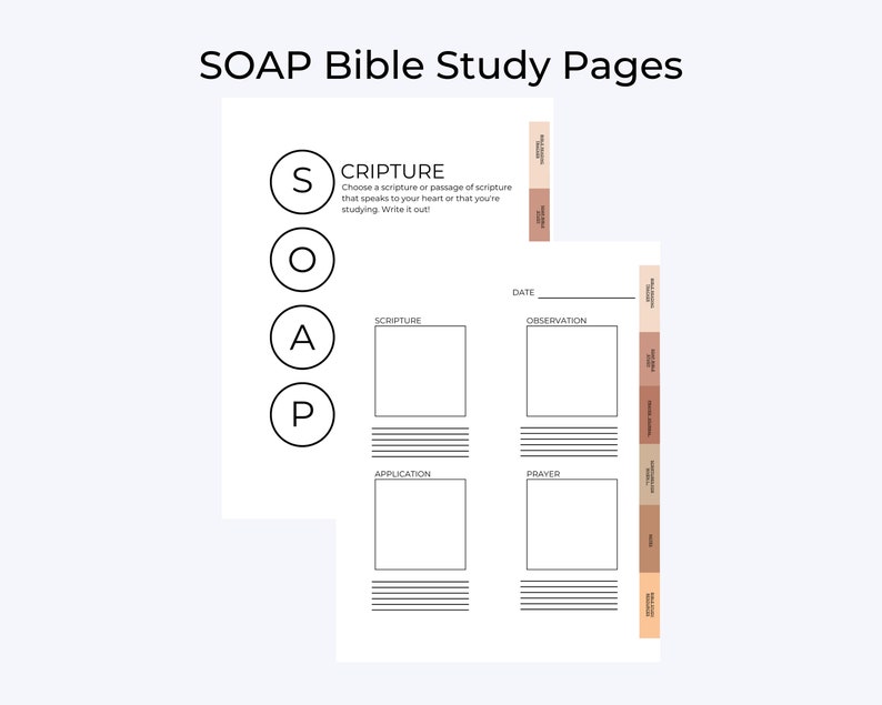 Digital Bible Study + Prayer Journal (portrait) for Goodnotes ...