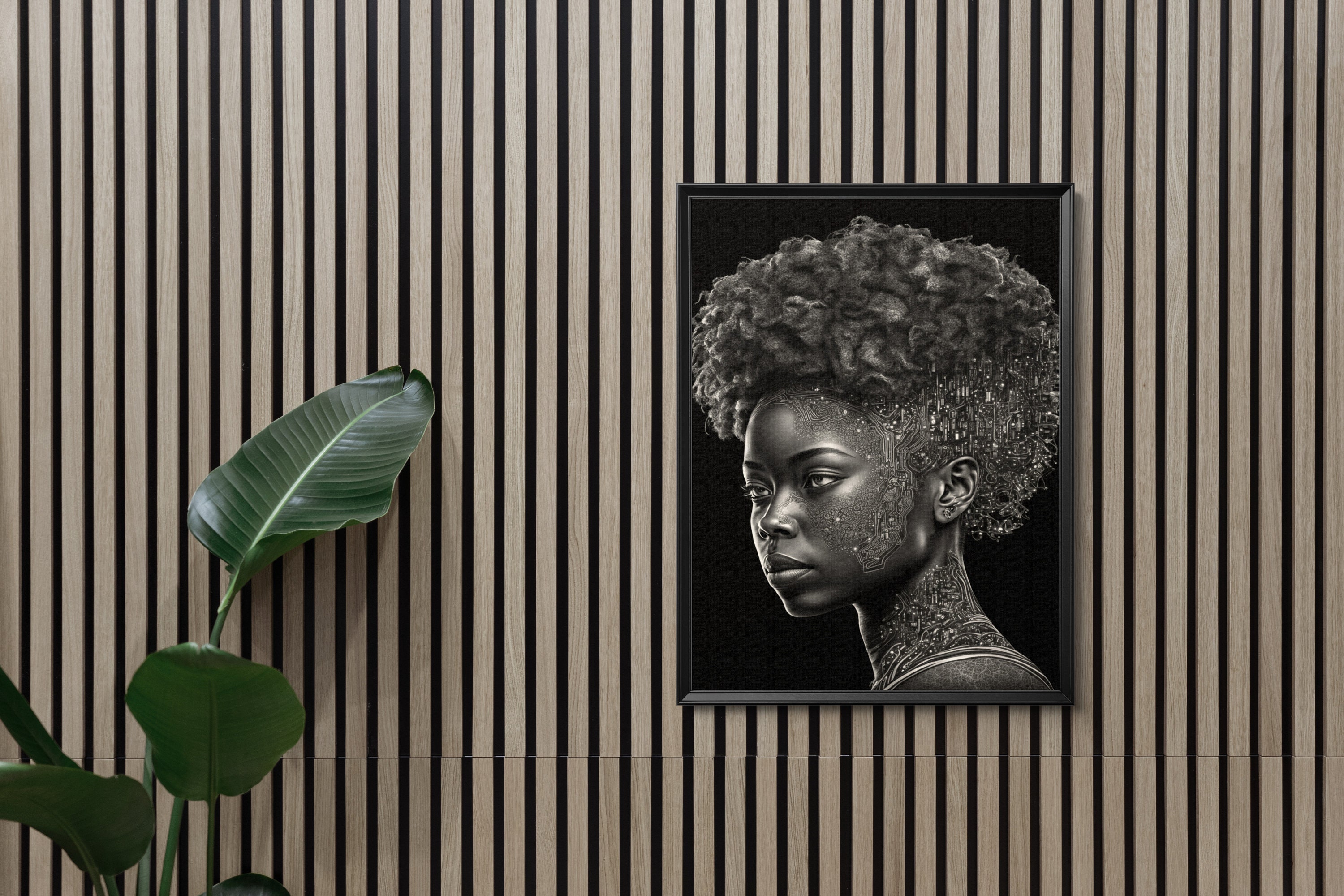 Black ASCII Queen Black Woman, AI Art, Digital Download, Printable ...