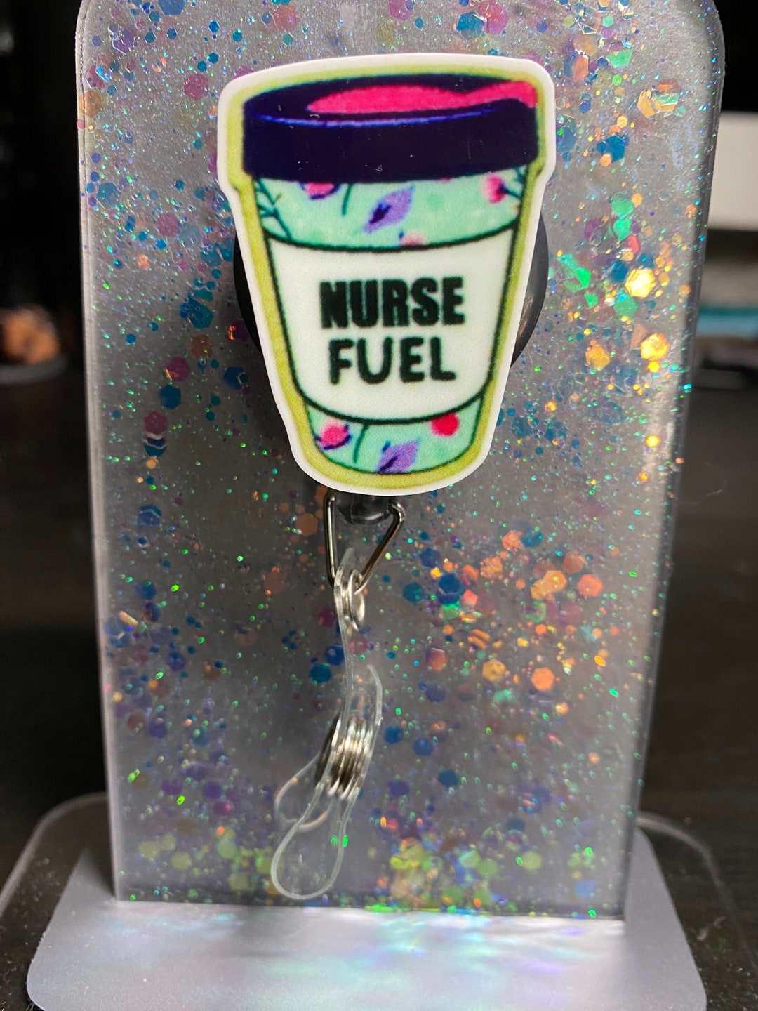 Nurse Fuel - Badge Reel - Etsy