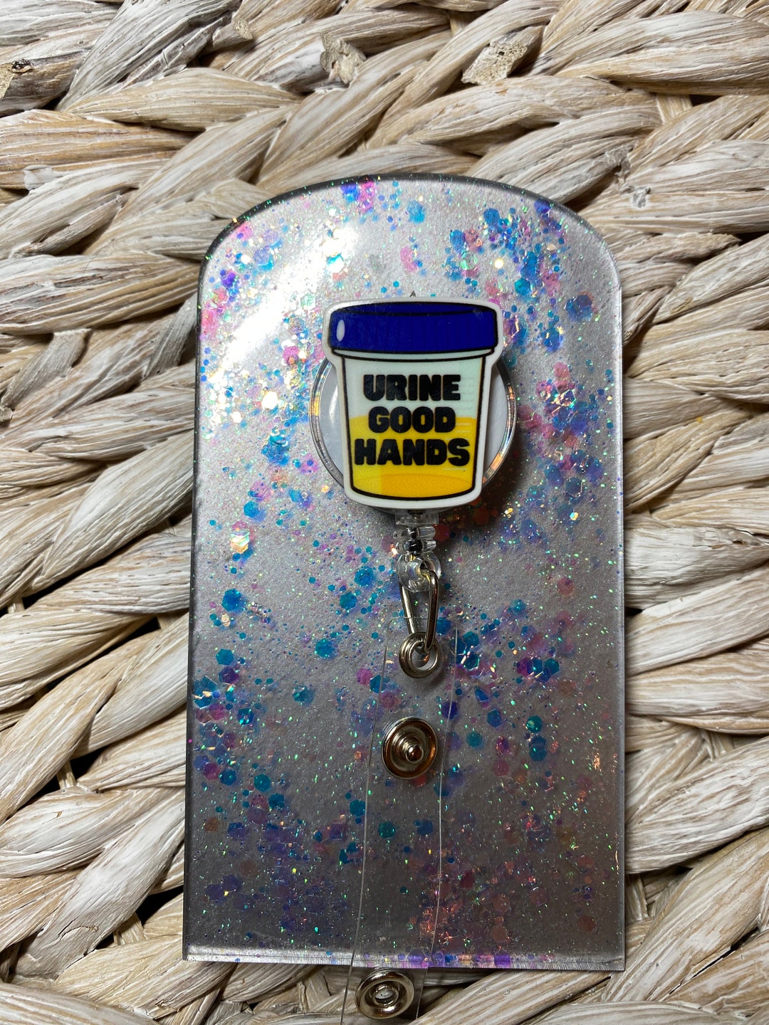 Urine Good Hands - Badge Reel - Etsy
