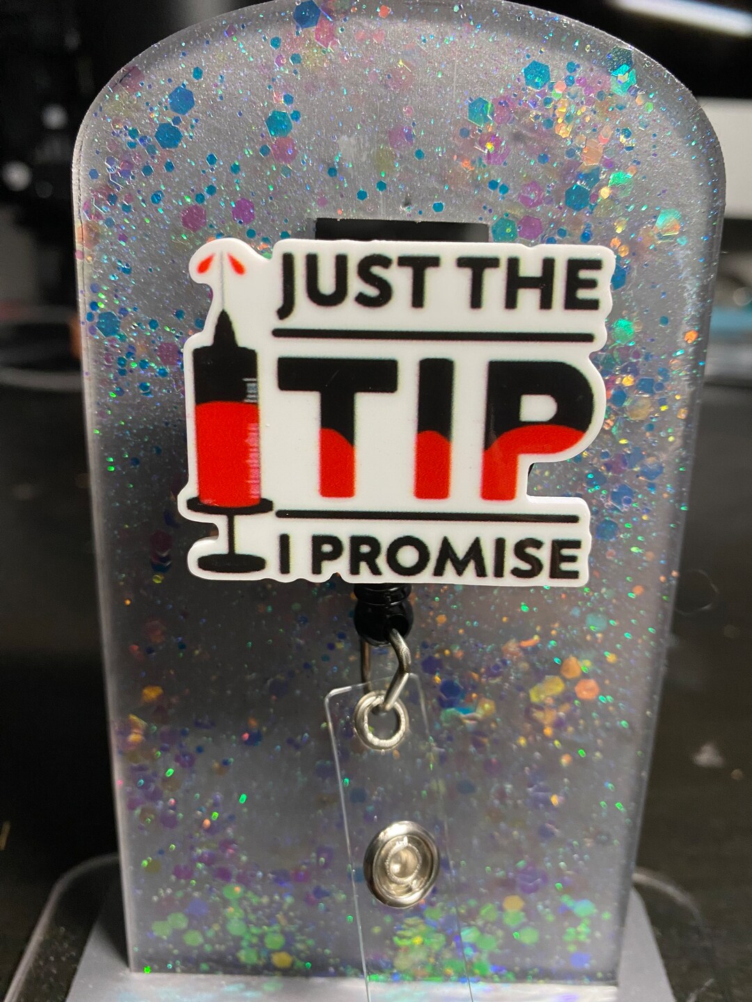 Just the Tip - Badge Reel - Etsy