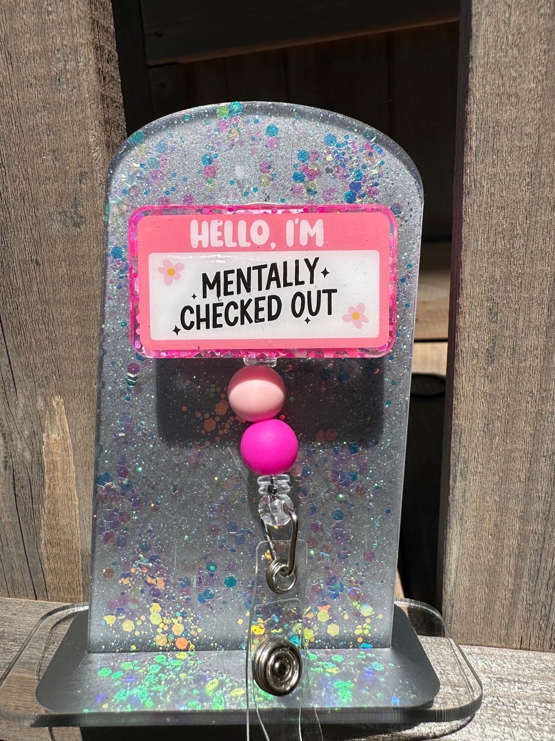 Hello I’m Mentally Checked Out - Badge Reel - Etsy