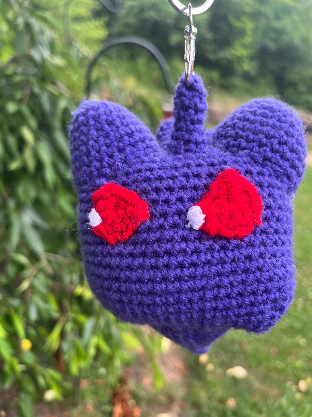 Gengar Crochet Key Chain - Etsy