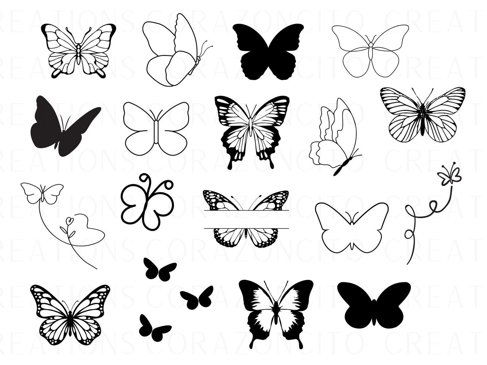 Mariposa Svg Bundle / Mariposa Clipart svg / Mariposa svg / - Etsy México
