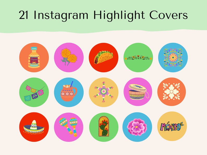 21 Mexican Instagram Highlight Covers Mexican Culture Highlight Covers ...