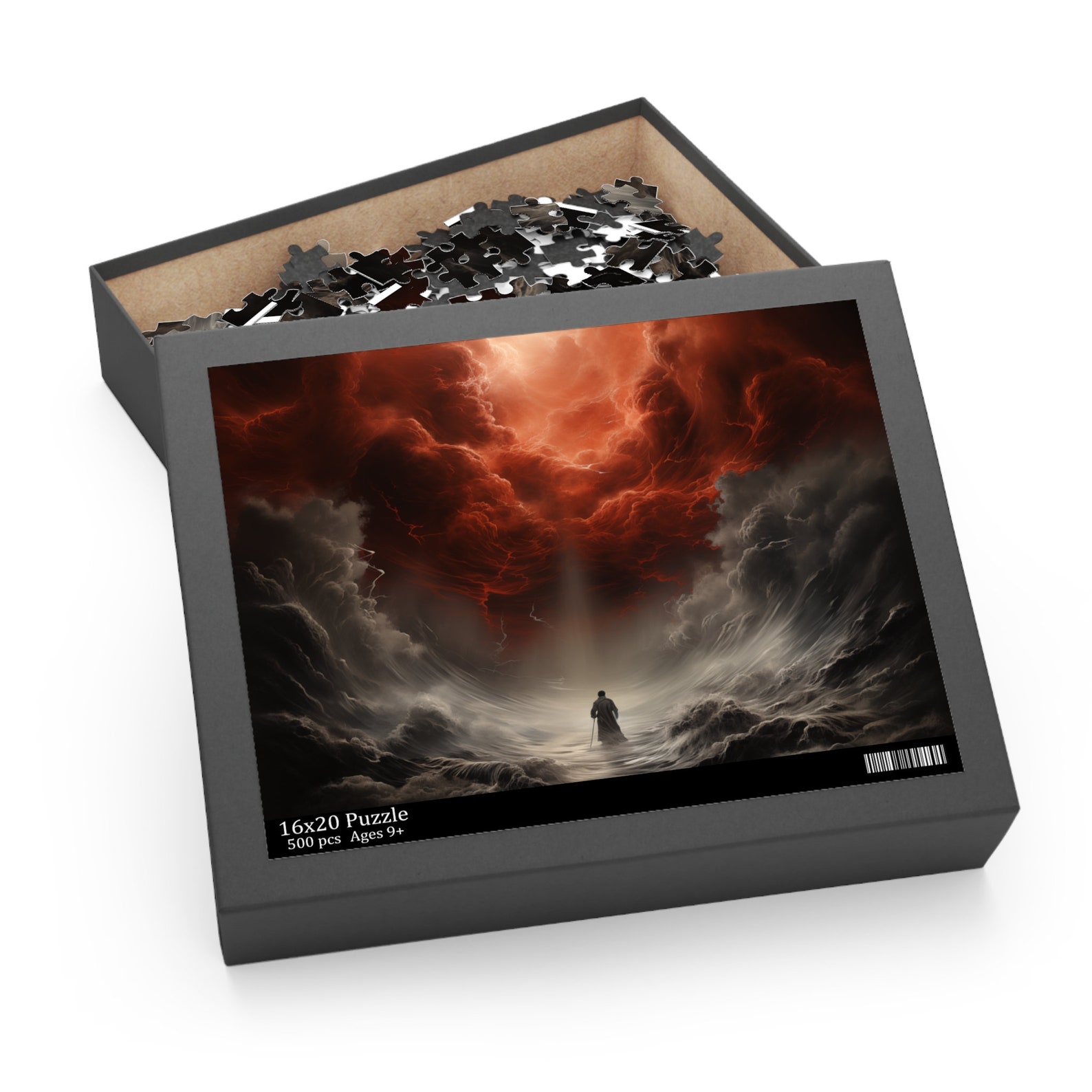 Moses Parting the Red Sea Christian Jigsaw Puzzle, Bible Story Puzzle ...