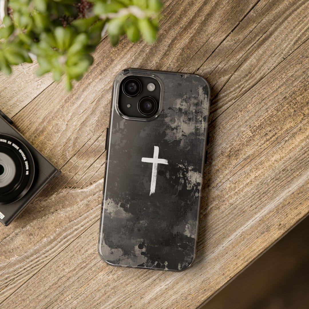 Minimalist Cross Christian iPhone Case, Catholic iPhone Cover, Bible ...
