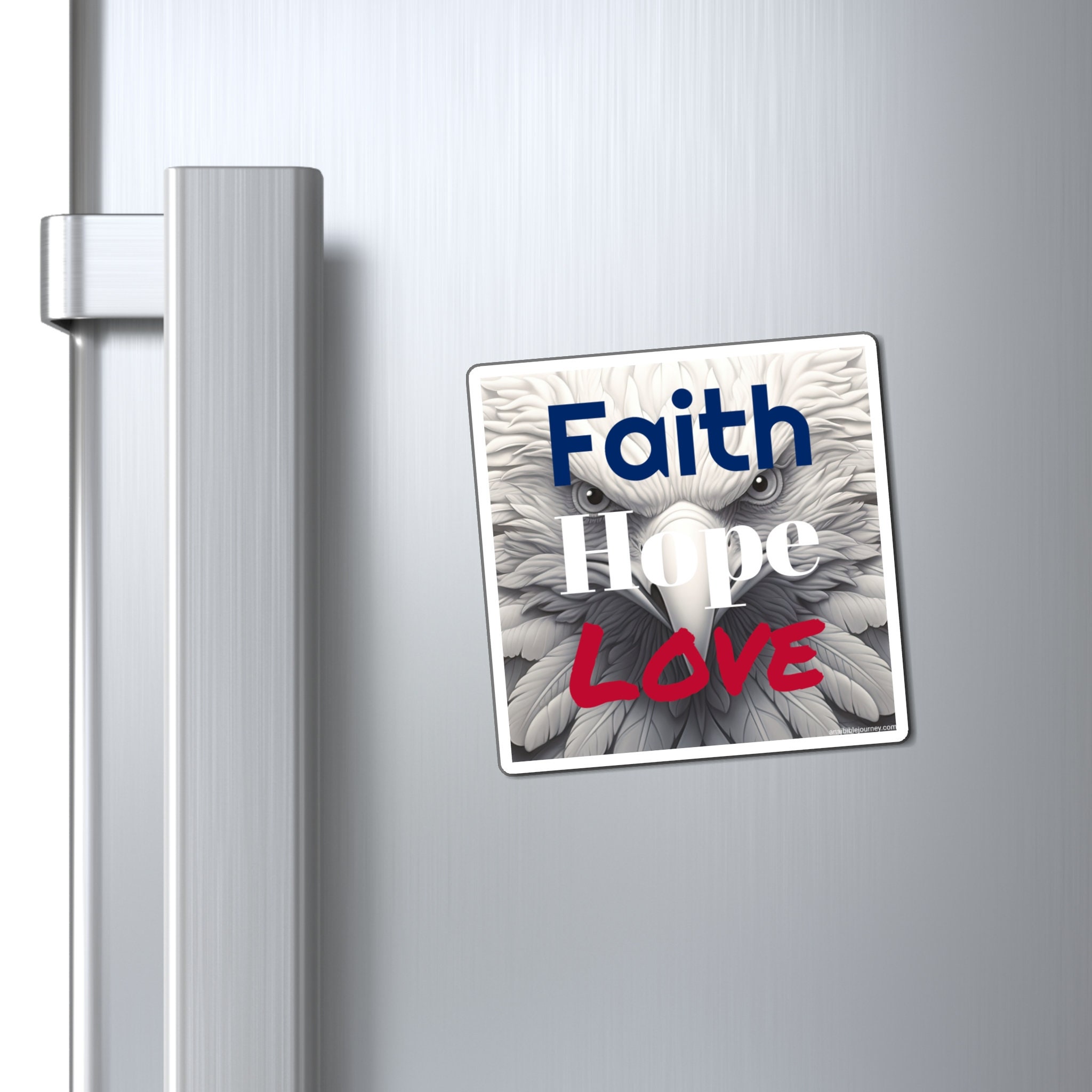 Faith Hope Love American Eagle Heart Christian Magnet Faith ...