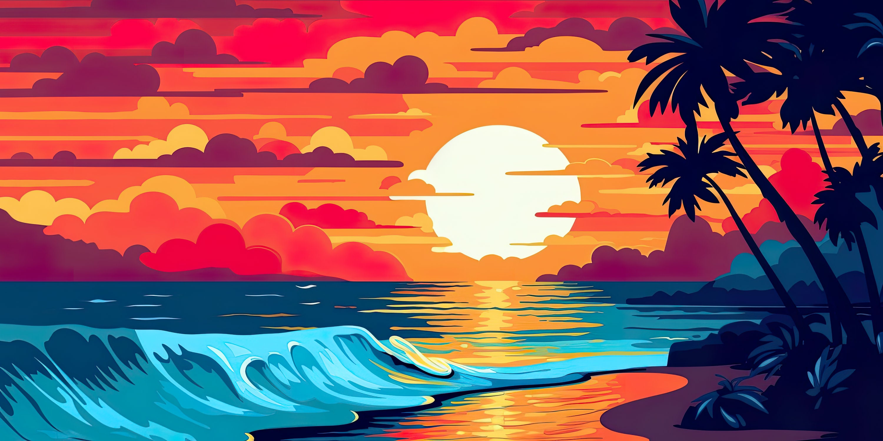 Colorful Beach Sunsets