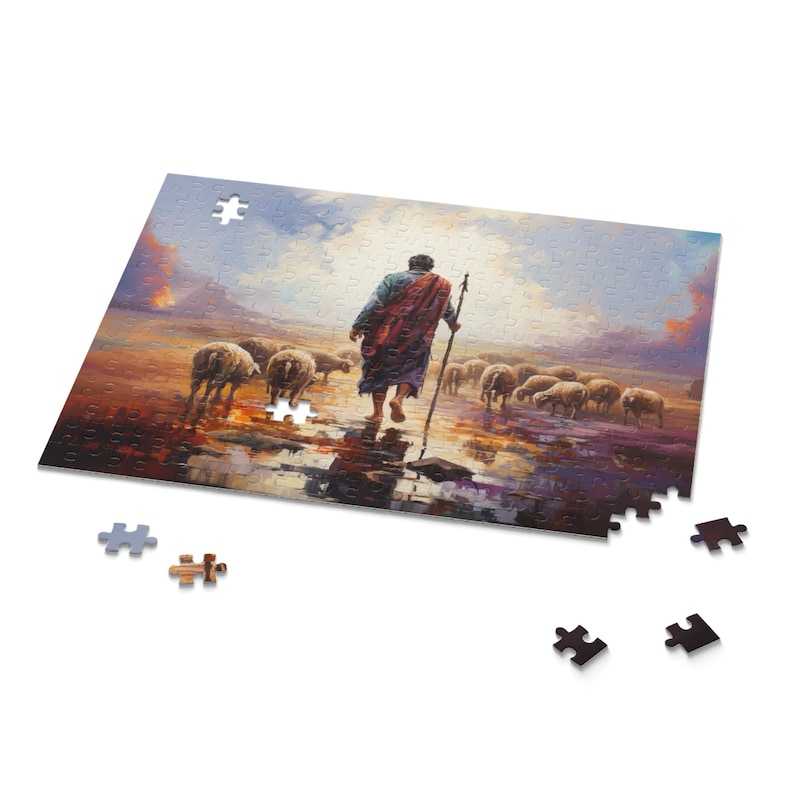The Lord is My Shepherd Psalm 23 Bible Puzzle, Christian Jigsaw Puzzle ...
