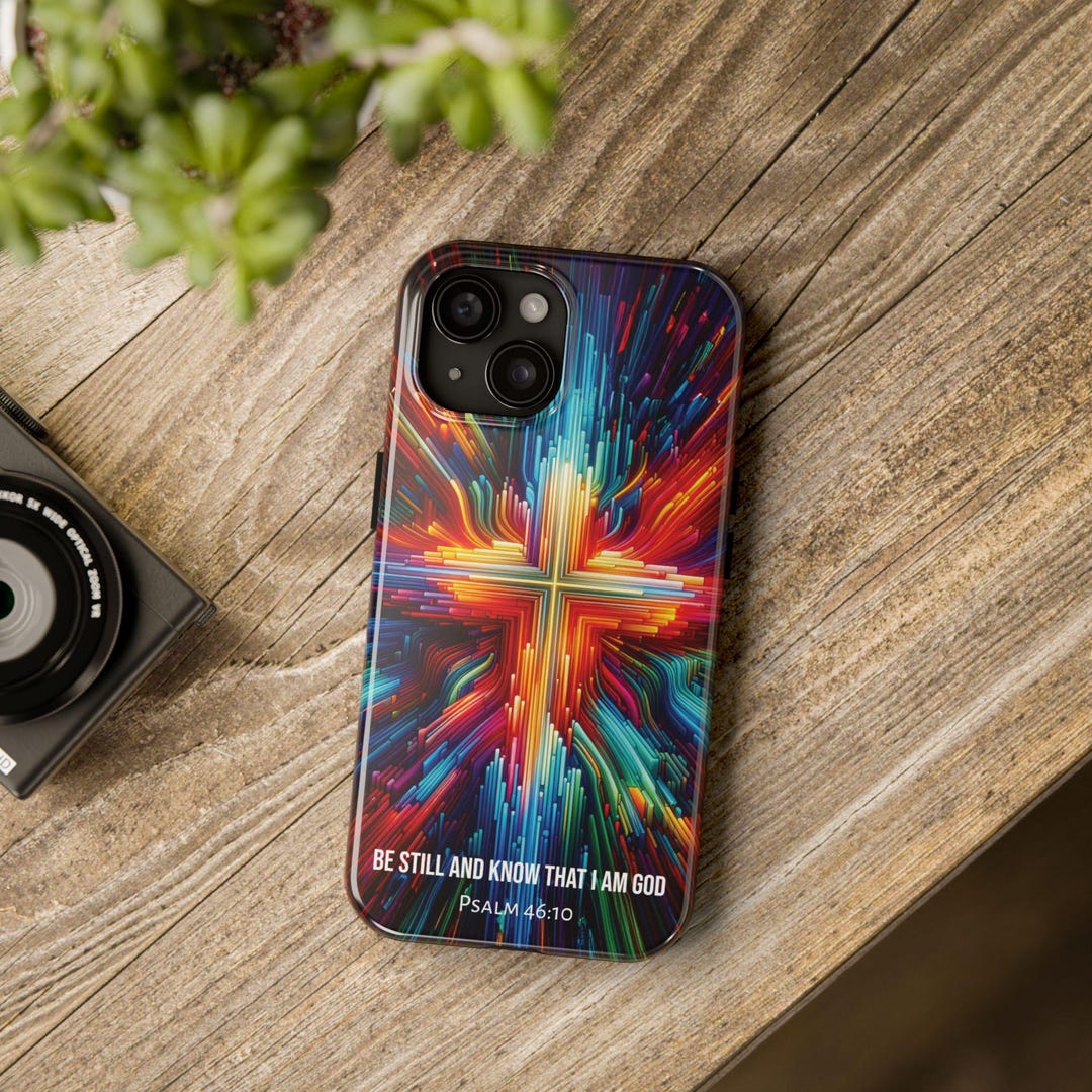 Be Still Psalm 56:10 Christian Cross iPhone Case, Catholic iPhone Cover ...