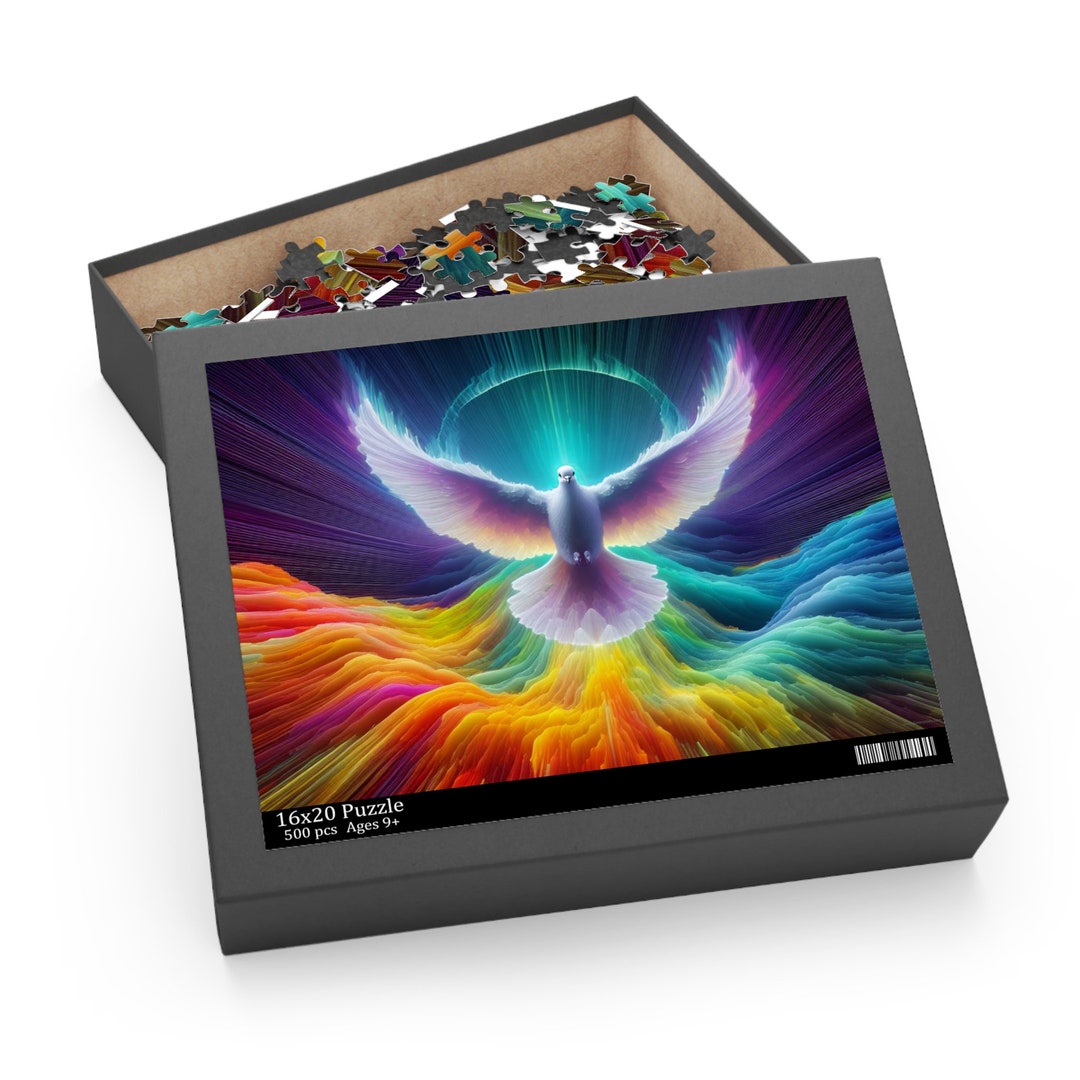 The Dove Holy Spirit of the Lord Christian Art Jigsaw Puzzle, Christian ...