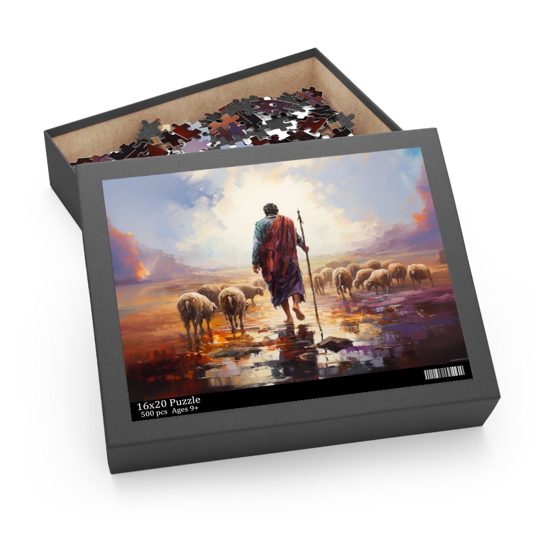 The Lord is My Shepherd Psalm 23 Bible Puzzle, Christian Jigsaw Puzzle ...
