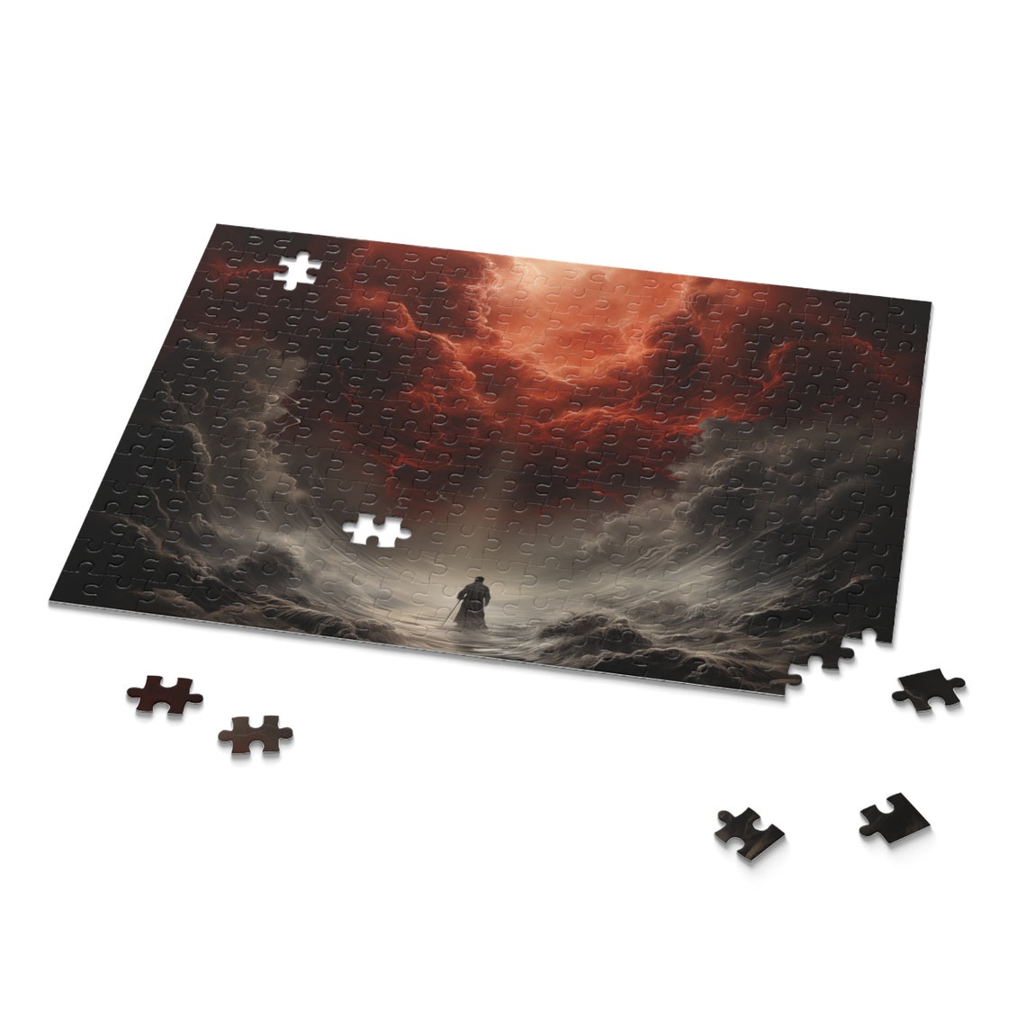Moses Parting the Red Sea Christian Jigsaw Puzzle, Bible Story Puzzle ...