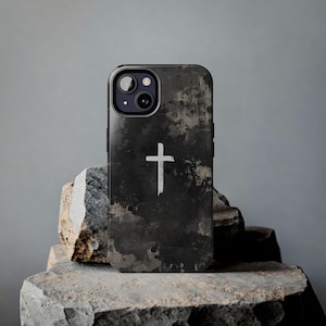 Minimalist Cross Christian iPhone Case, Catholic iPhone Cover, Bible ...