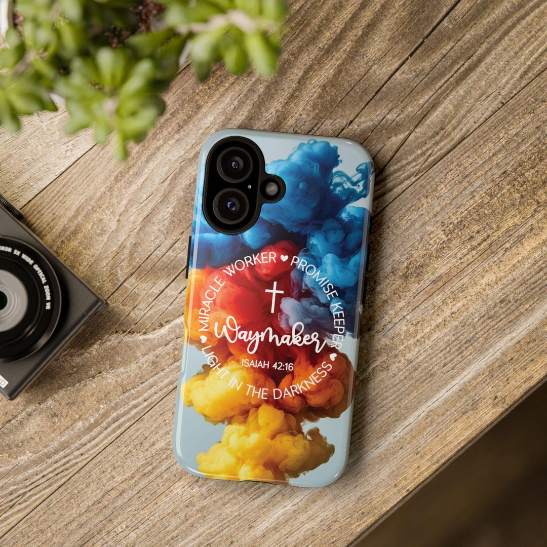 Rainbow Cloud Waymaker Isaiah 42:16 Christian Phone Case, Bible ...