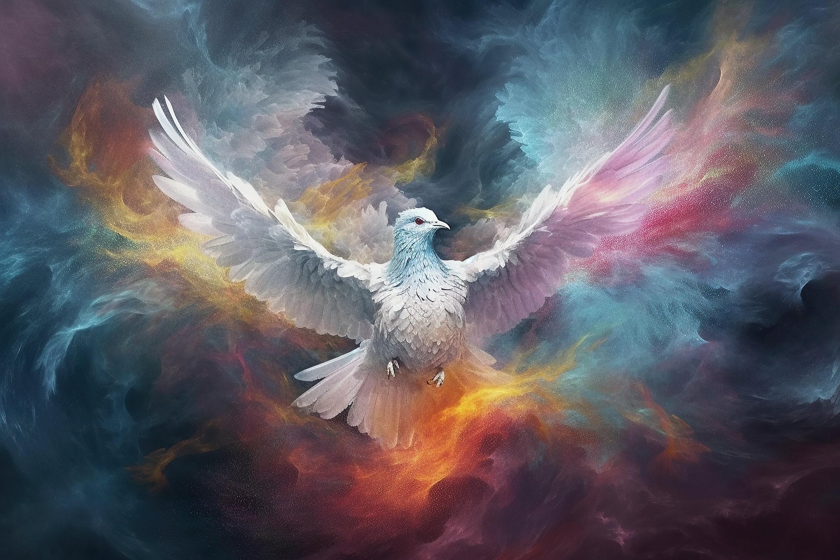 The Holy Spirit, Ethereal Dove Aspect Ratio 3:2 JPG PNG Digital Image ...