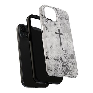 Minimalist Rustic Cross Christian iPhone Case, Tough Jesus iPhone Case ...