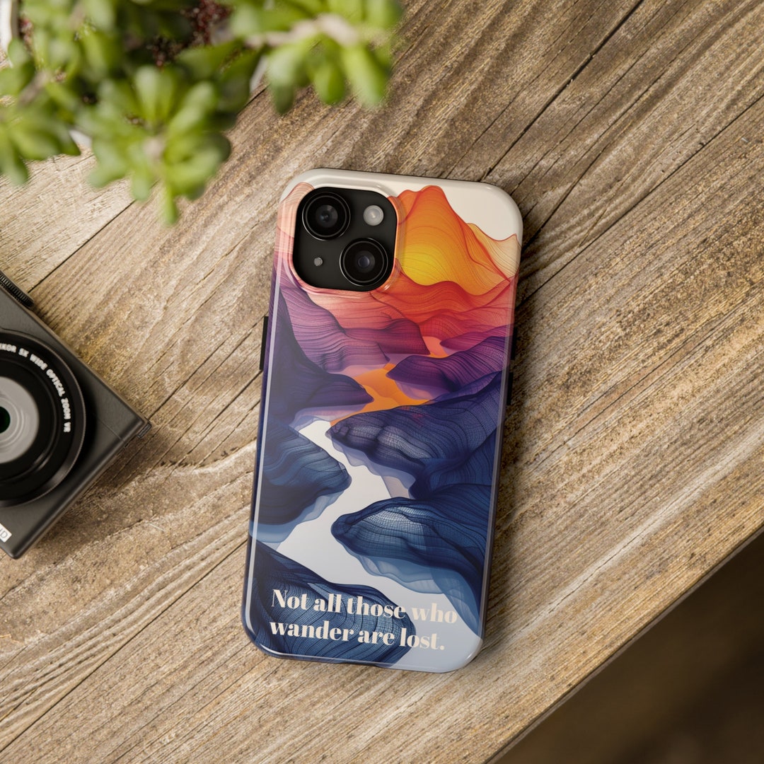 Not Lost JRR Tolkien Quote iPhone Case, Motivational Phone Cover ...