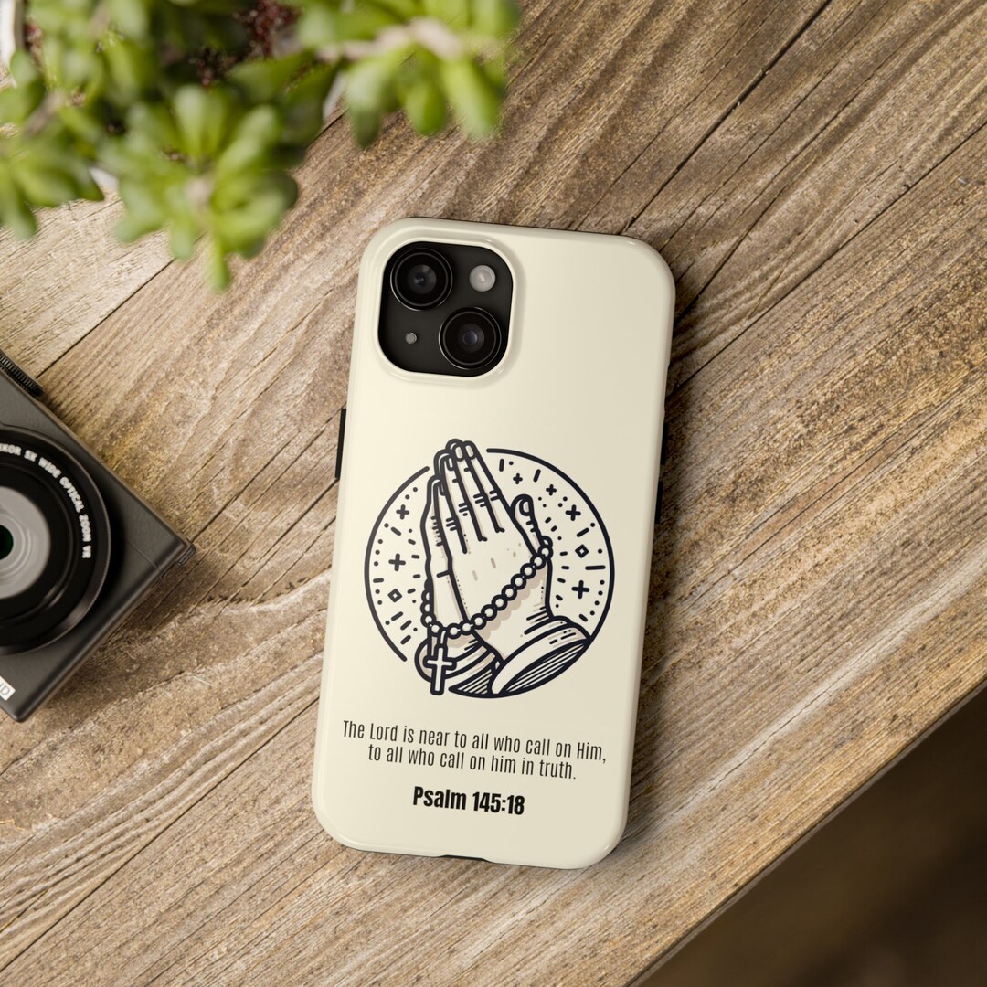 The Lord is Near Psalm Prayer Christian iPhone Case, Catholic iPhone ...