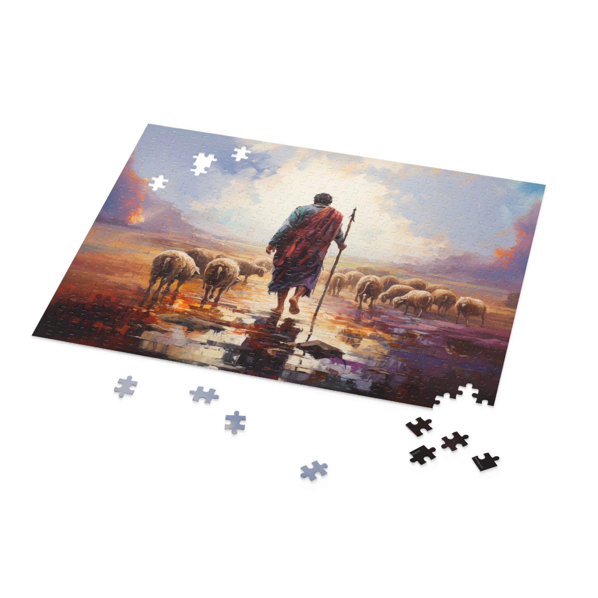 The Lord is My Shepherd Psalm 23 Bible Puzzle, Christian Jigsaw Puzzle ...