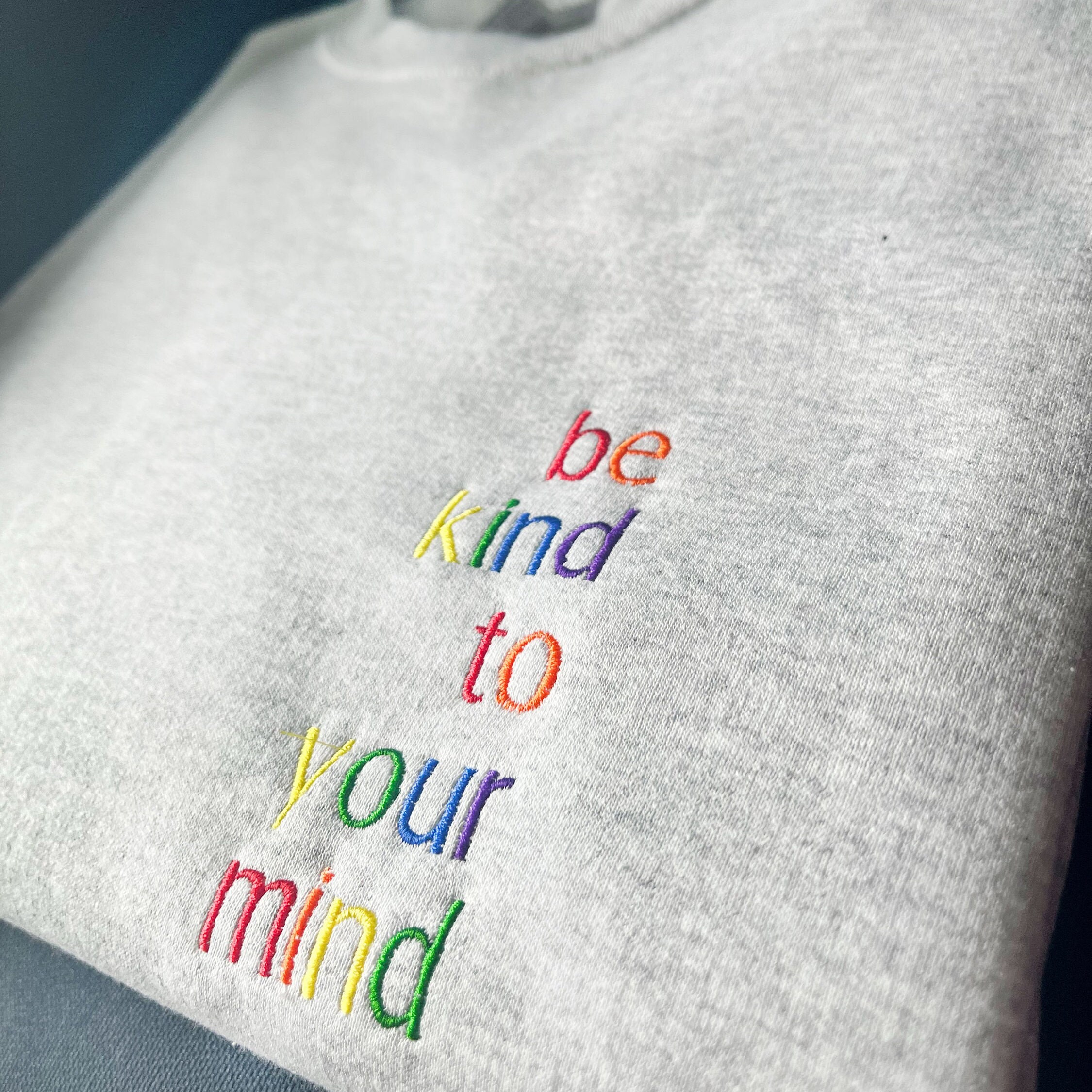Multi-colored Be Kind to Your Mind Mental Health Matters - Etsy
