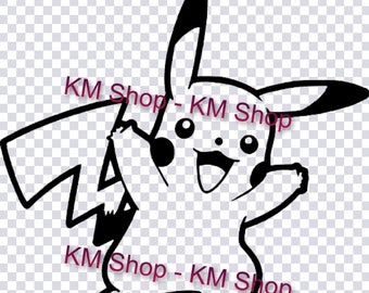 Lindo Peeking Pikachu SVG - Etsy México