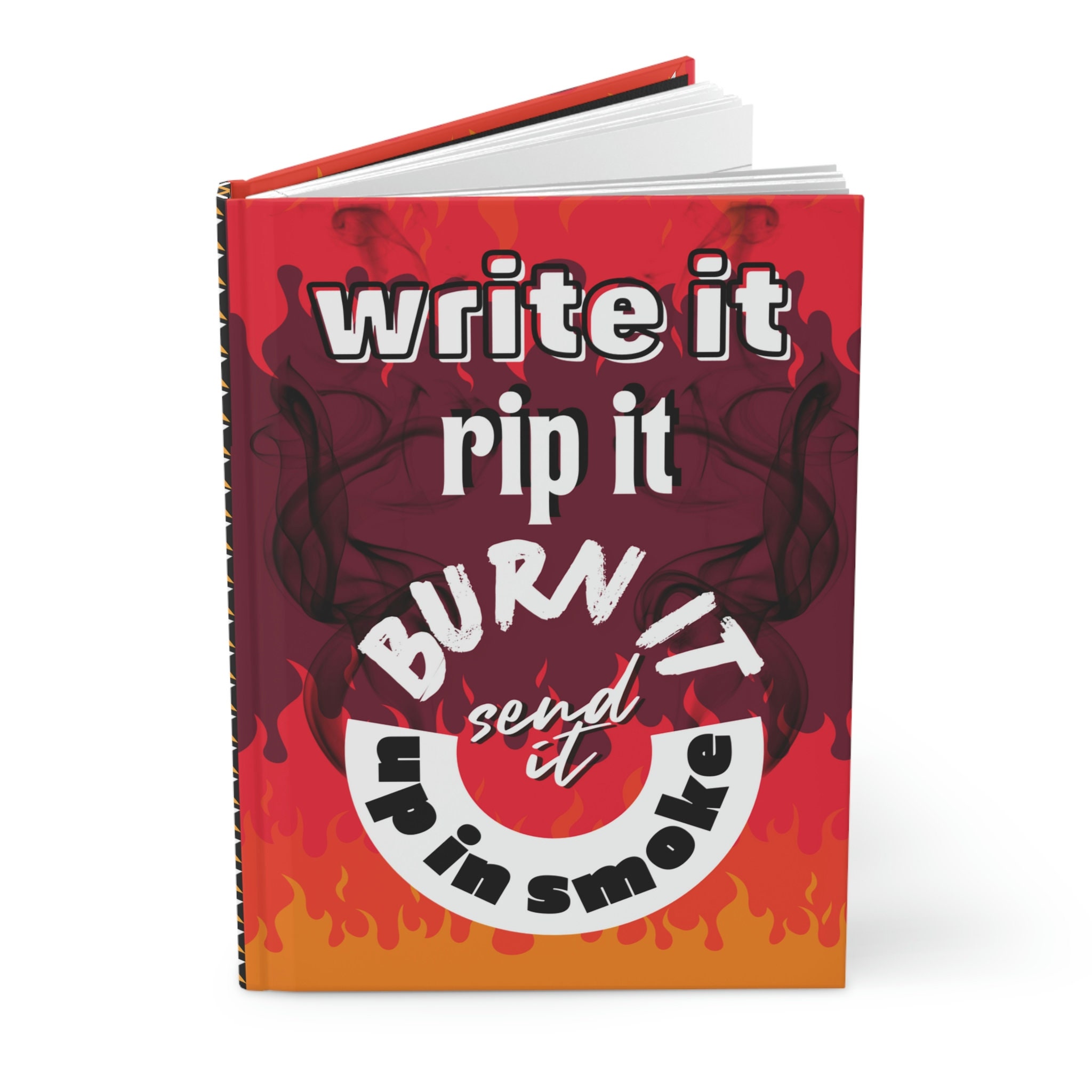 Burn After Writing Hardcover Journal Notebook Therapy - Etsy UK