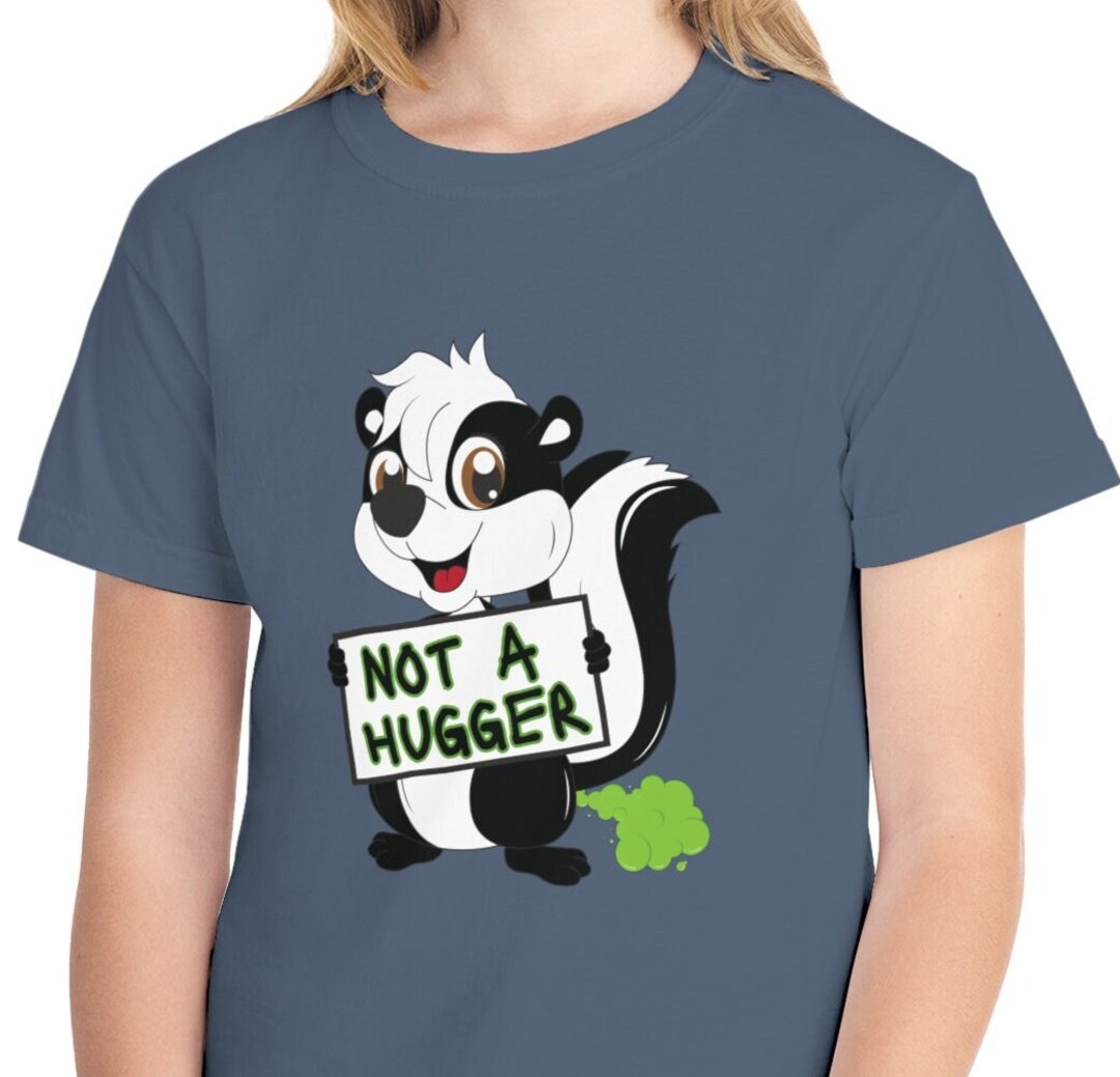 Not a Hugger Kids Tshirt, No Hug Shirt, Skunk Tee, Shirt for Non-verbal ...