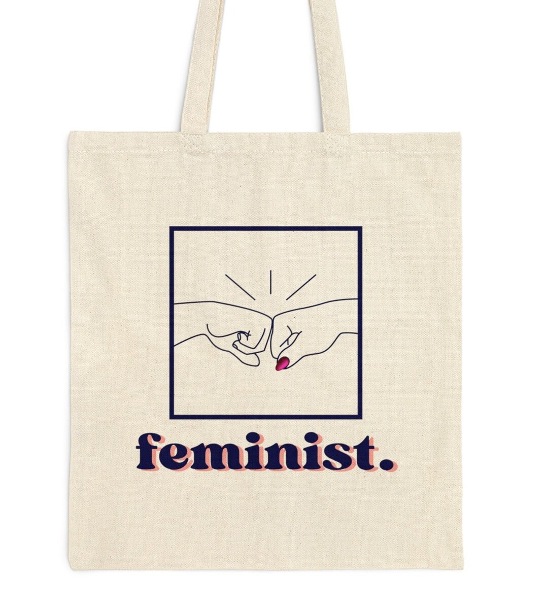 Feminist Tote, Fist Pump Bag, Girl Power Bag, Feminism Shopping Bag ...