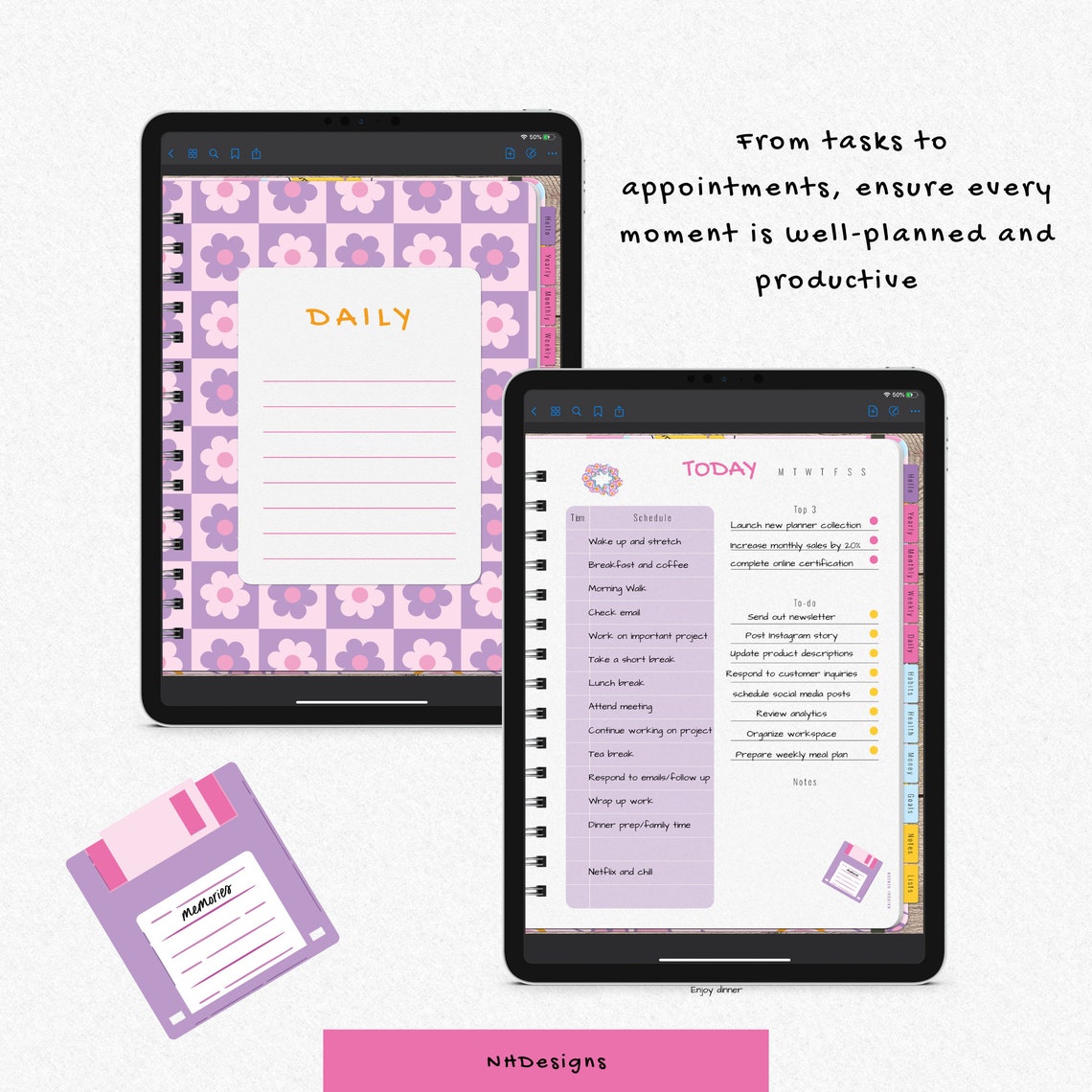 Girl Power Digital Planner for Goodnotes | Undated | Y2K Themed ...