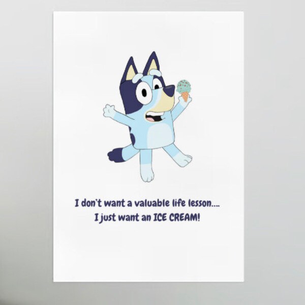 Posters Bluey - Etsy UK