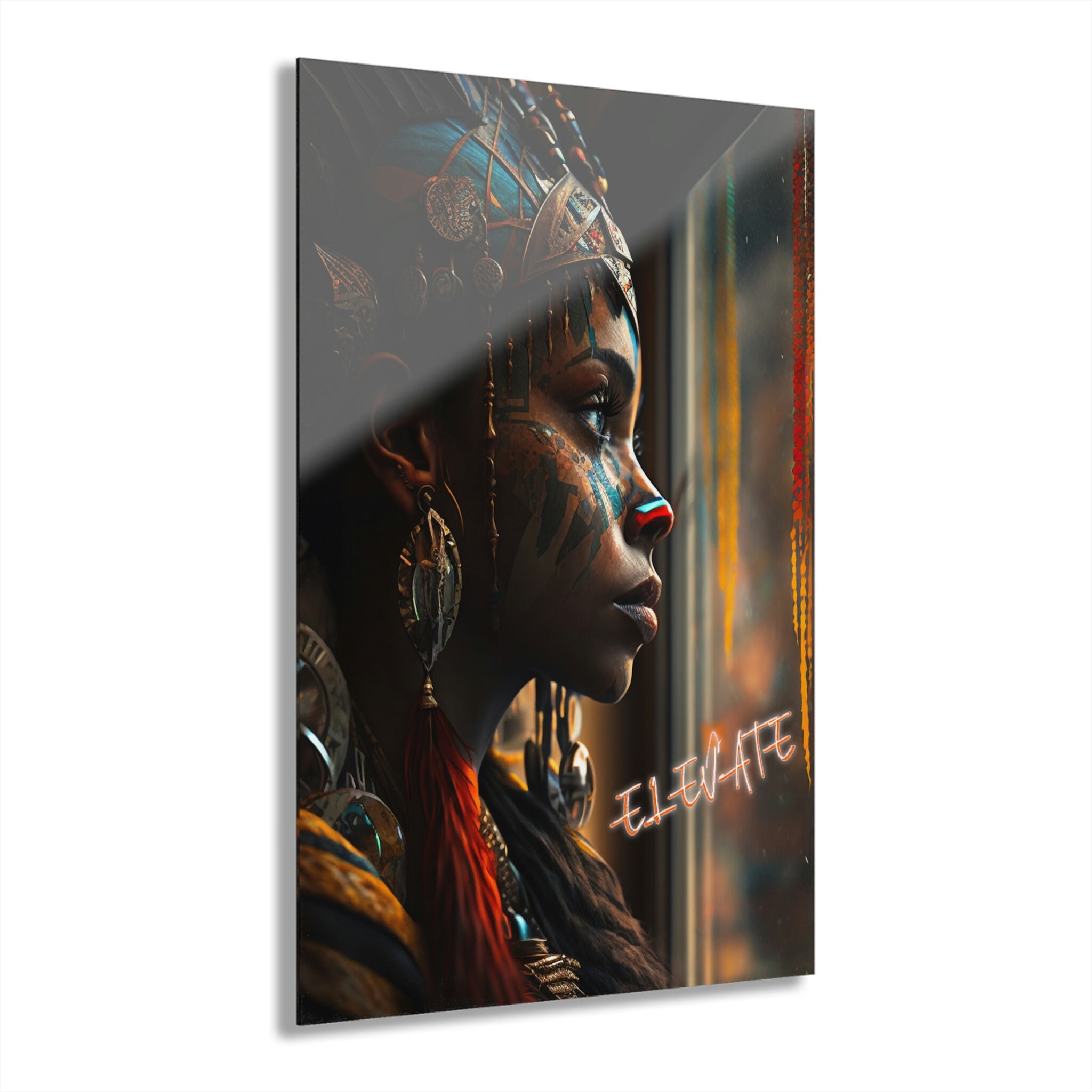 Wolf Shaman Priestess art/acrylic Print - Etsy