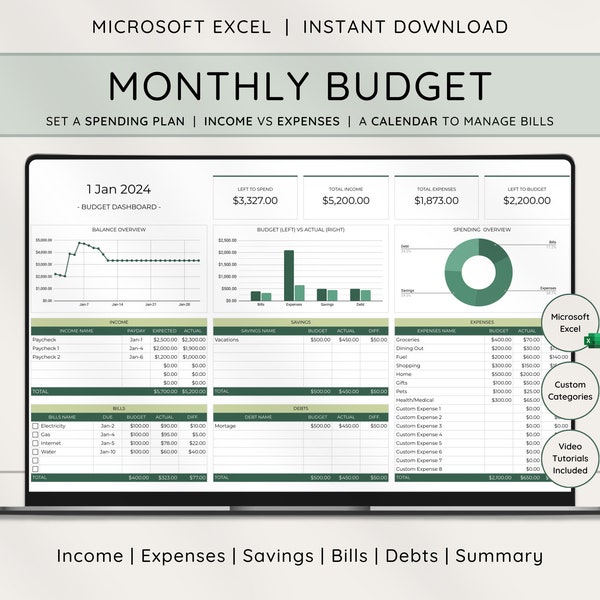 Excel Spreadsheet - Etsy