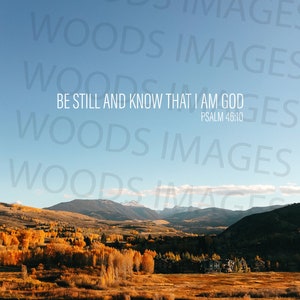 PSALM 46:10 Biblical Art Photography - Etsy