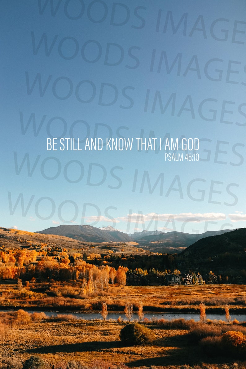 PSALM 46:10 Biblical Art Photography - Etsy
