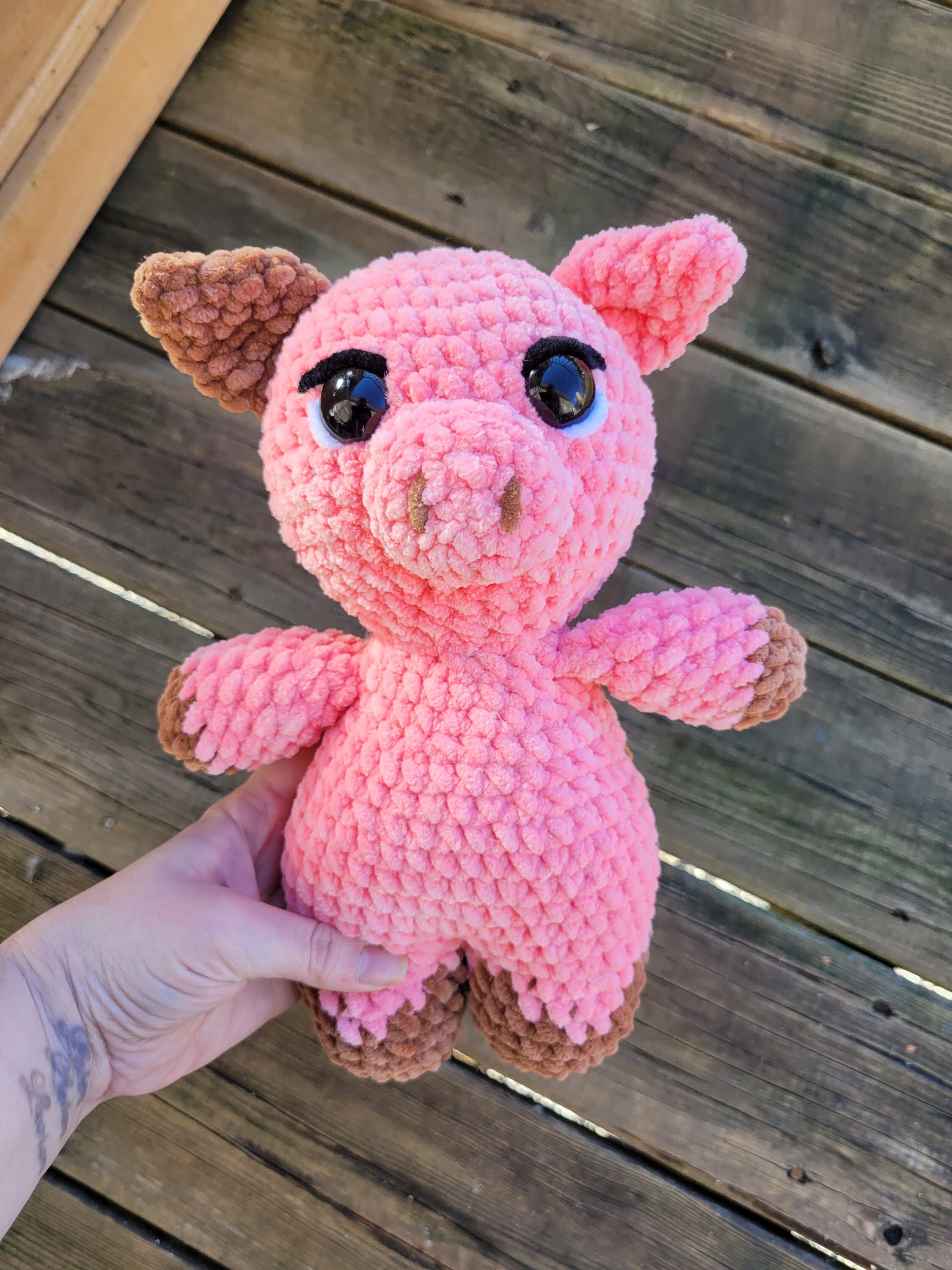 Pig Crochet Pattern, Cheeky Piggy Crochet, PDF Crochet Pattern, Pig ...