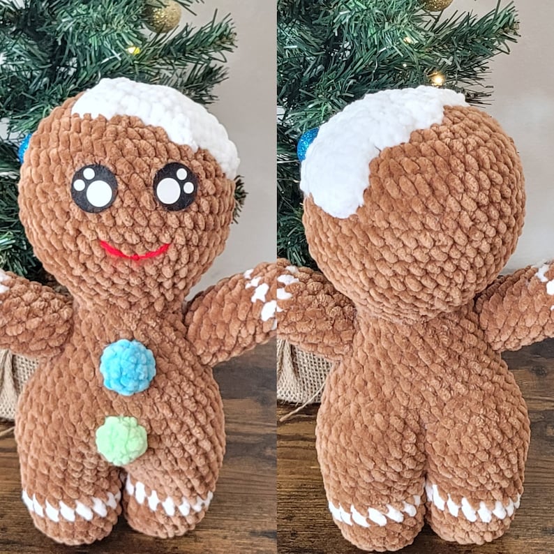 Gingerbread Crochet Pattern PDF | Cheeky Gingerbread Man | PDF Crochet ...
