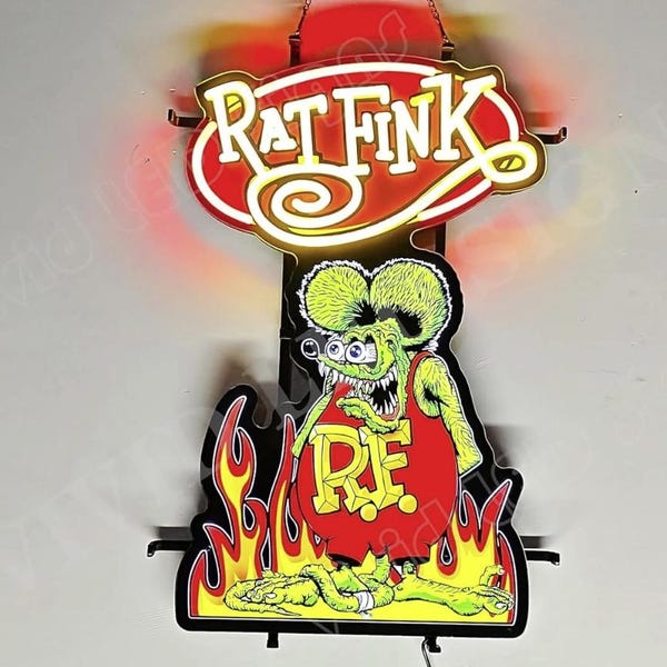 Rat Fink Neon - Etsy