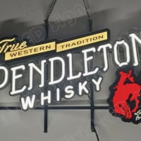 Pendleton WHISKEY Sign Rodeo Arena Cowboy Party Decor Bar Display - Etsy