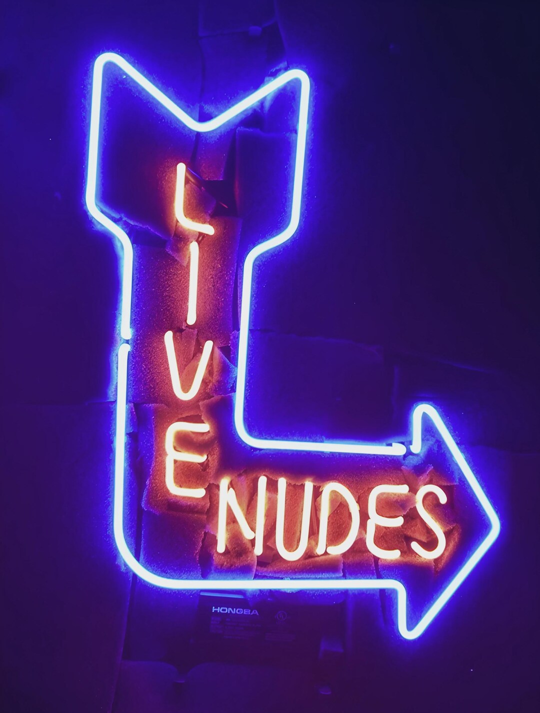 Live Show" Neon Sign 17"x14" – Real Glass Light for Bar, Man Cave ...
