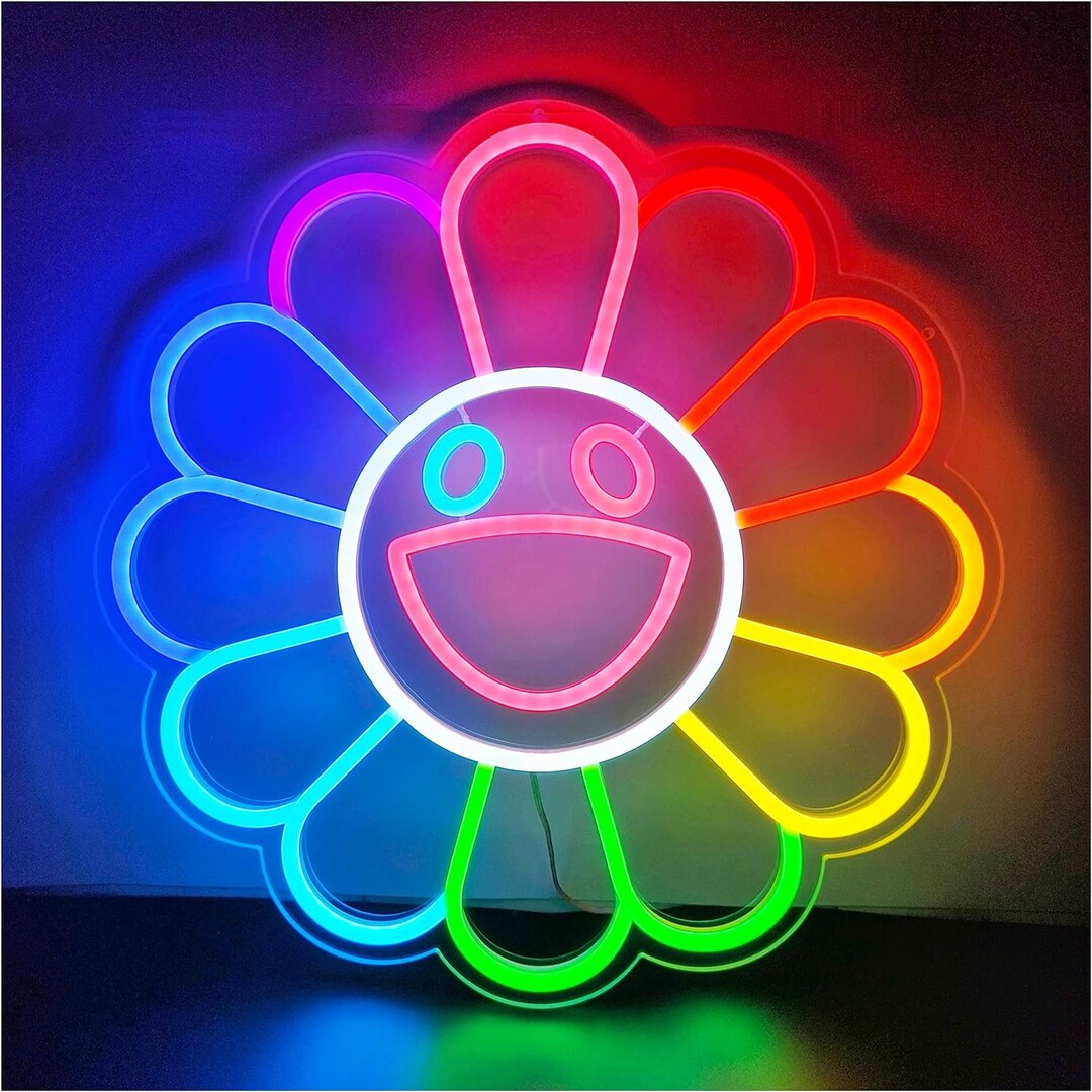 Sunflower LED Neon Sign: Bedroom, Gamer Room, Living Room, Bar Party ...
