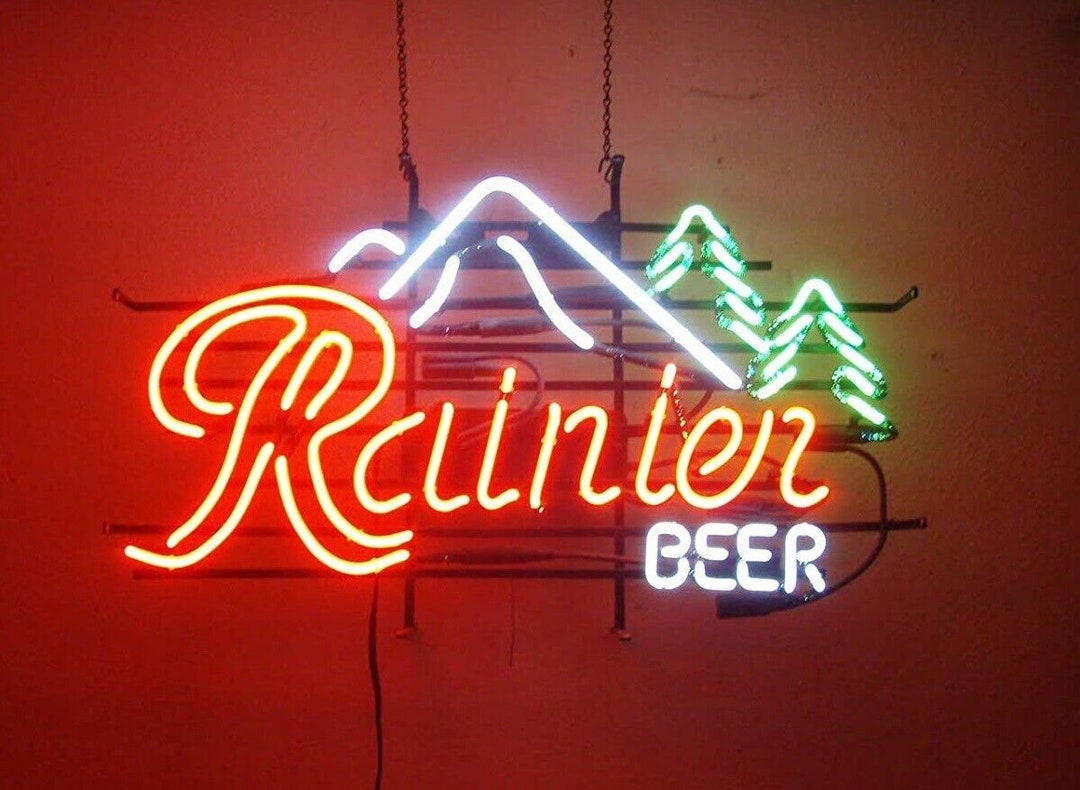Mountain Beer Neon Light Sign – 17"x14" Real Glass for Bars and Beer ...