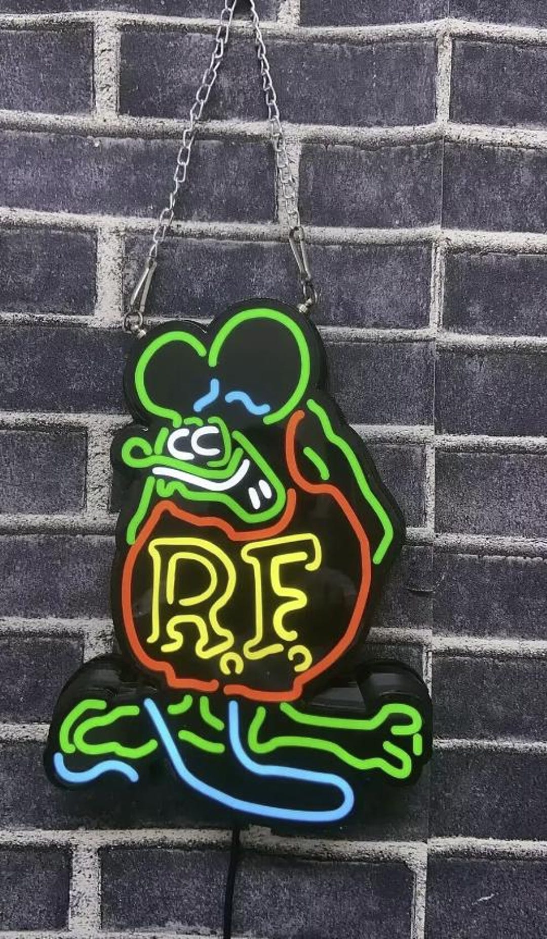 Bright 10" Vivid LED Rat Character Neon Light Sign – Fun Lamp for Beer ...