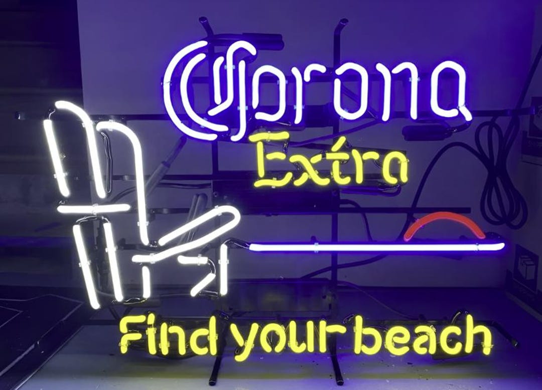20"x16" Tropical Beach Vibes Neon Light Sign for Bar & Lounge - Etsy