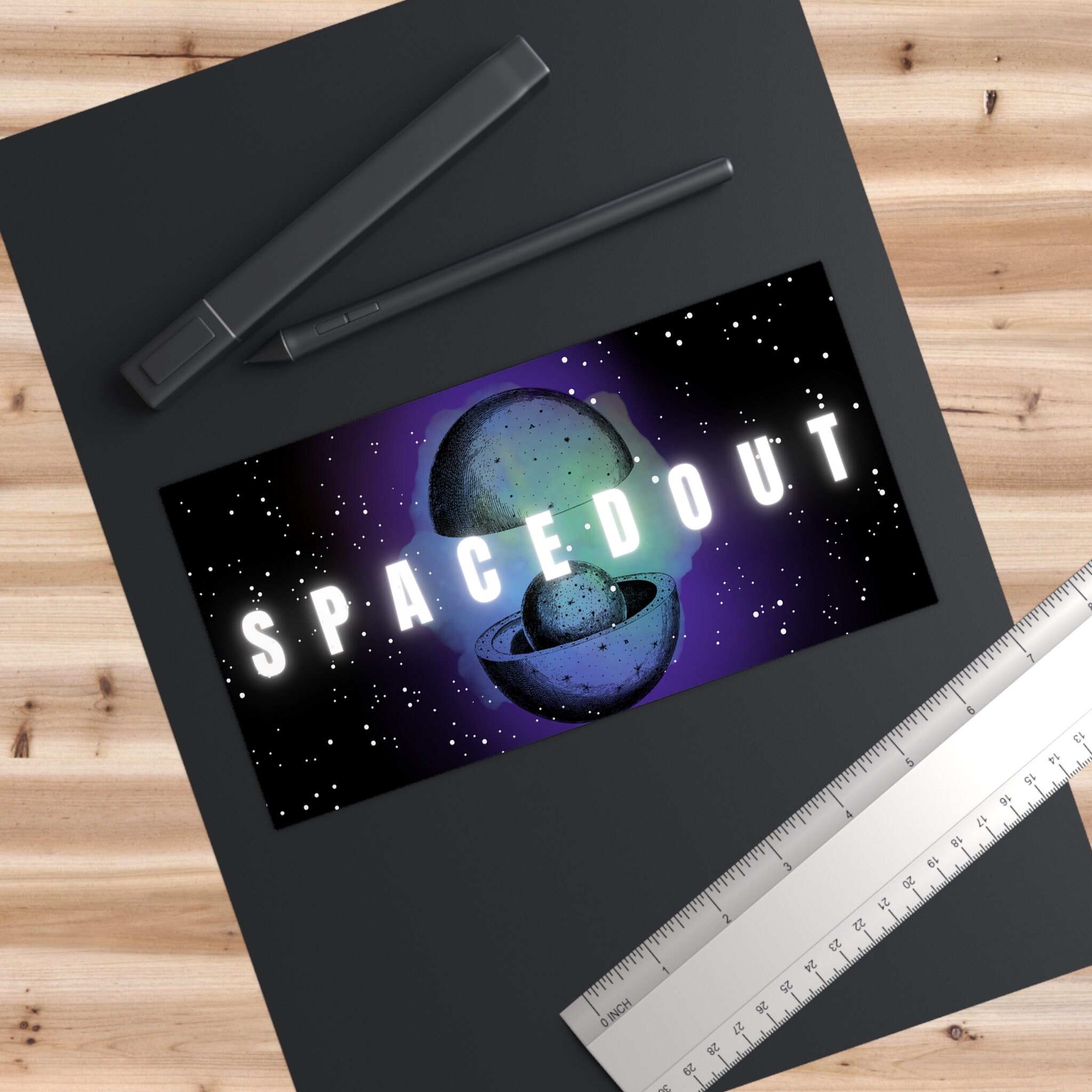 Spaced Out Bumper Sticker Cool Car Decal Unique Gift & - Etsy